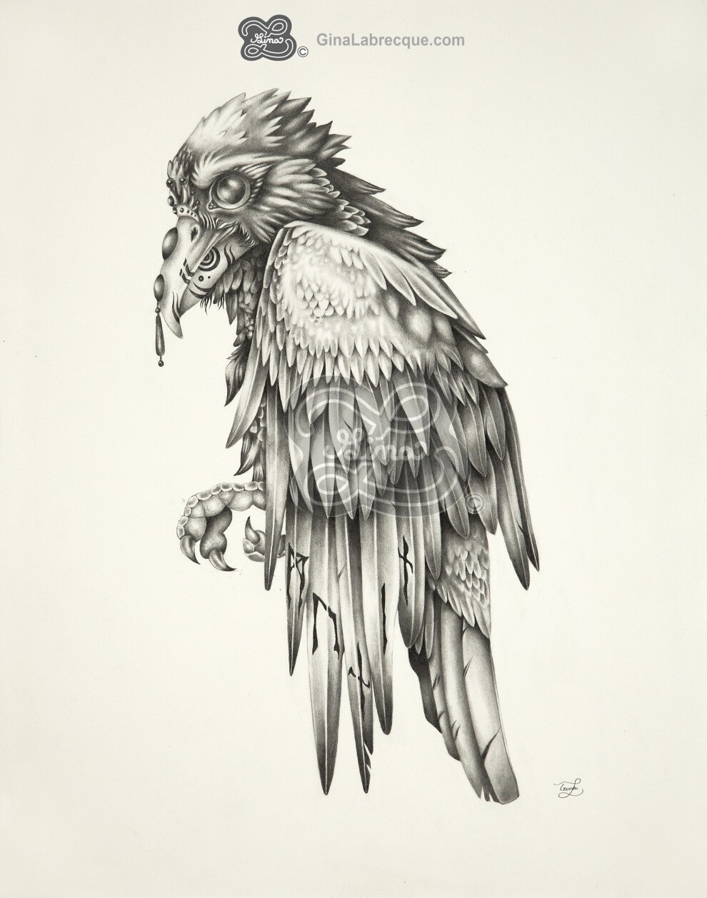 how to draw odins ravens