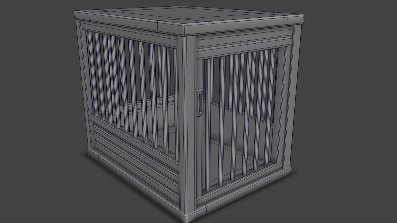 John Harbaugh - Crate shown in Arnold Lighting and Wireframe.