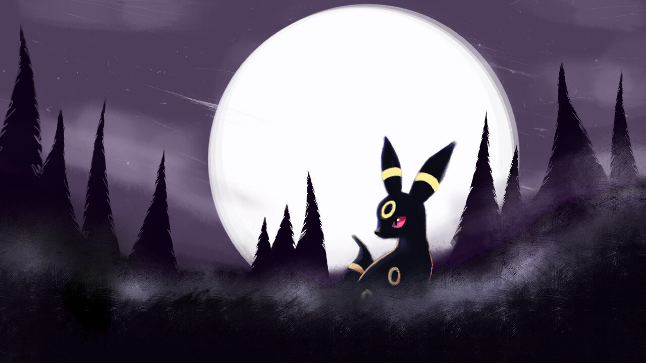 ArtStation - Umbreon in the night