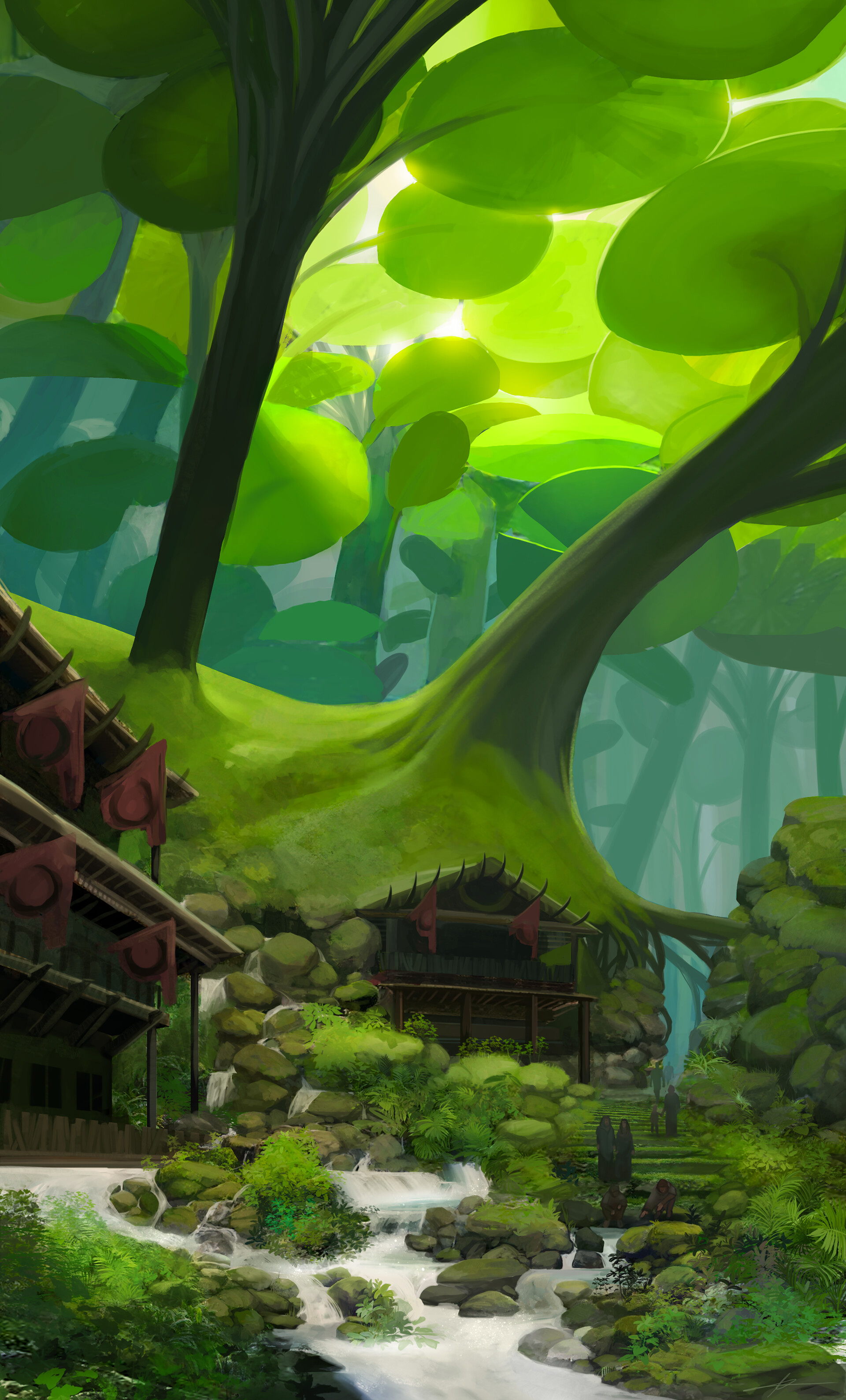 ArtStation - Forest study