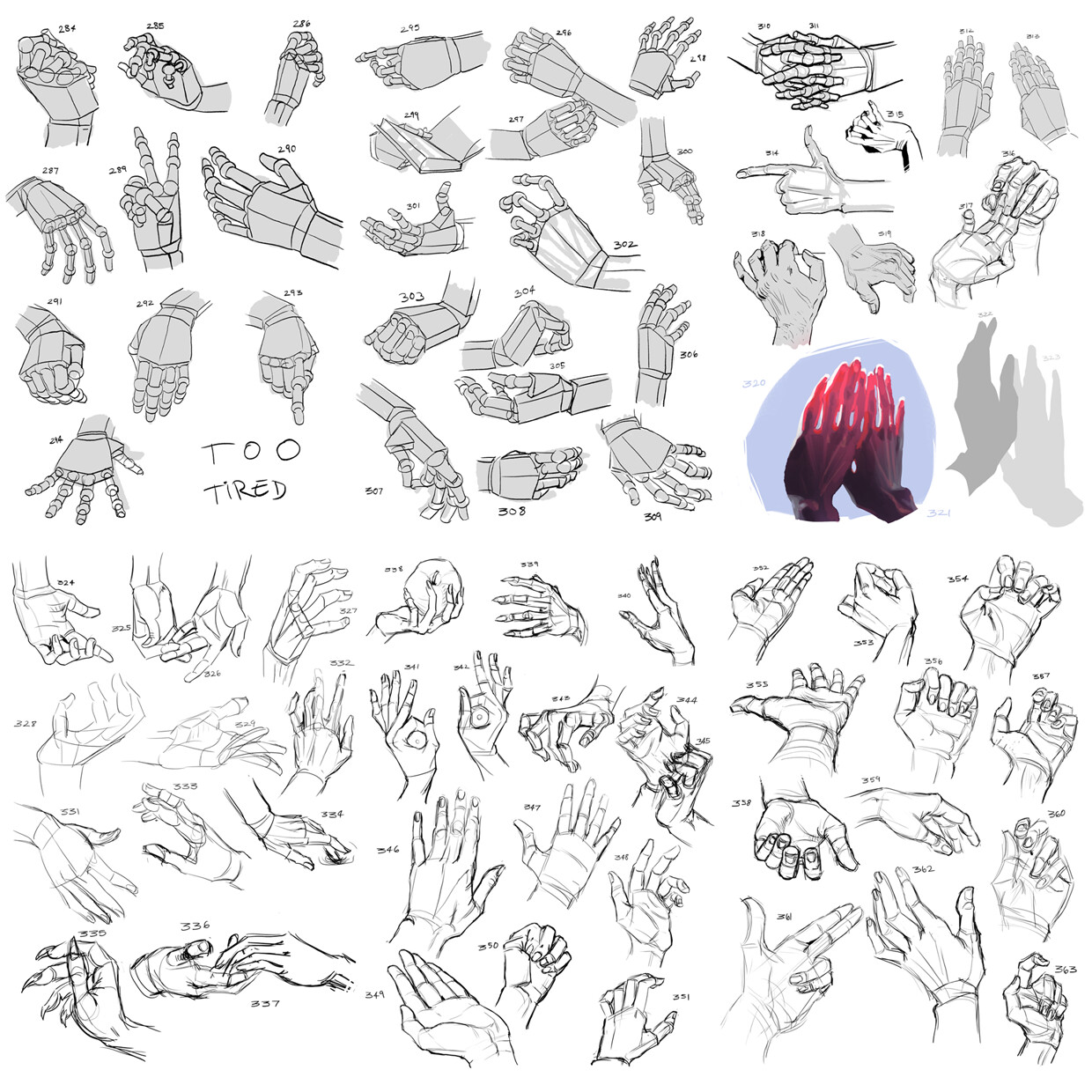 how to draw a hand challenge