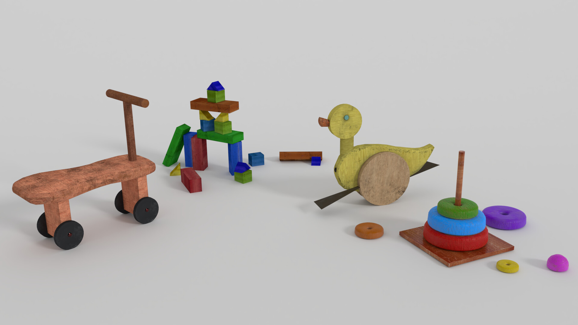 ArtStation - Wooden toys