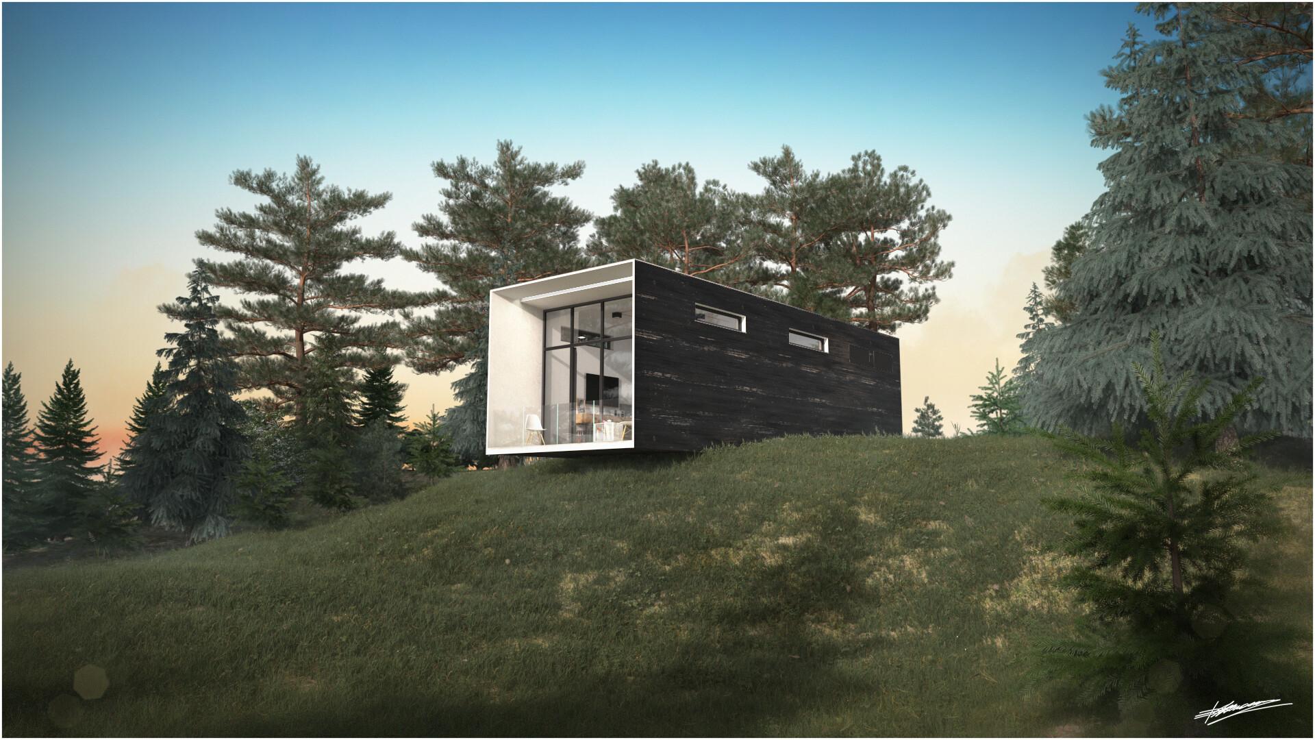 Vladimir Volodin - Shed in a woods