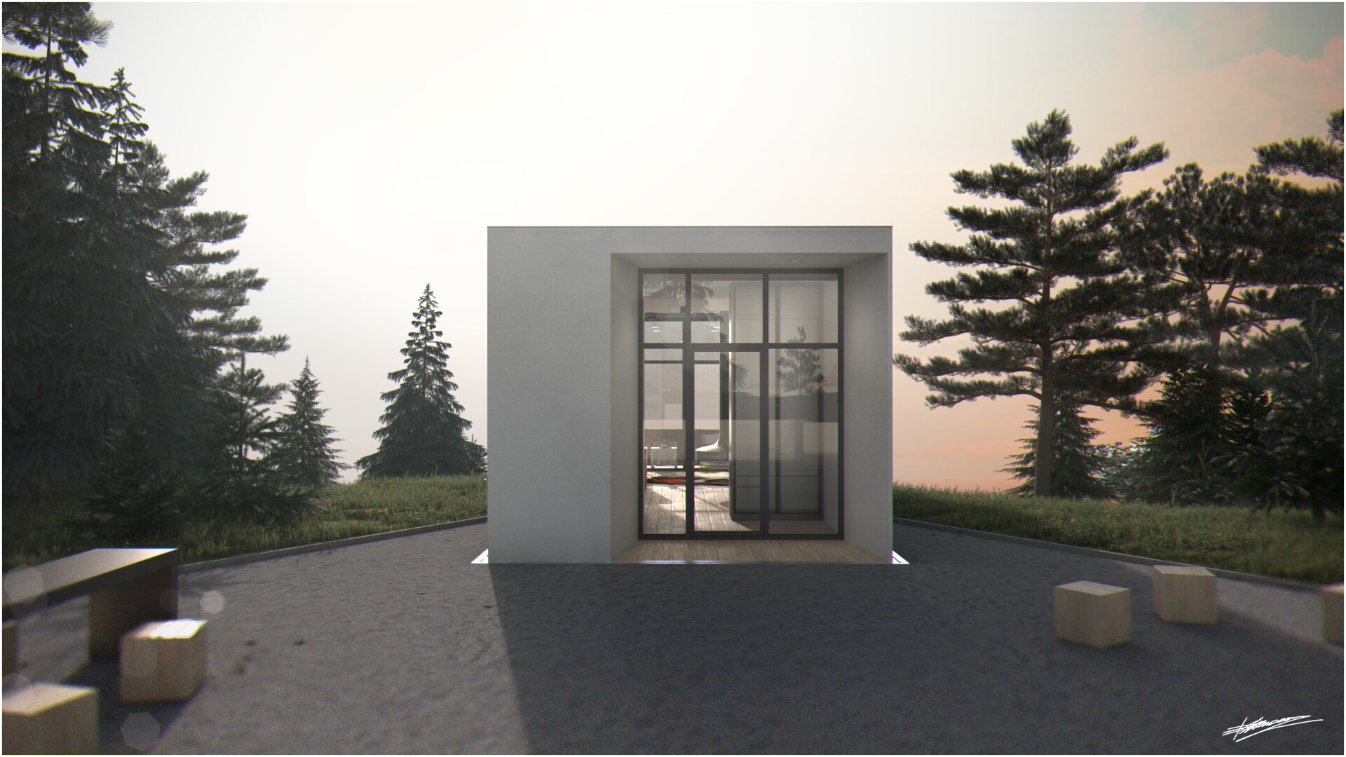 Vladimir Volodin - Shed in a woods