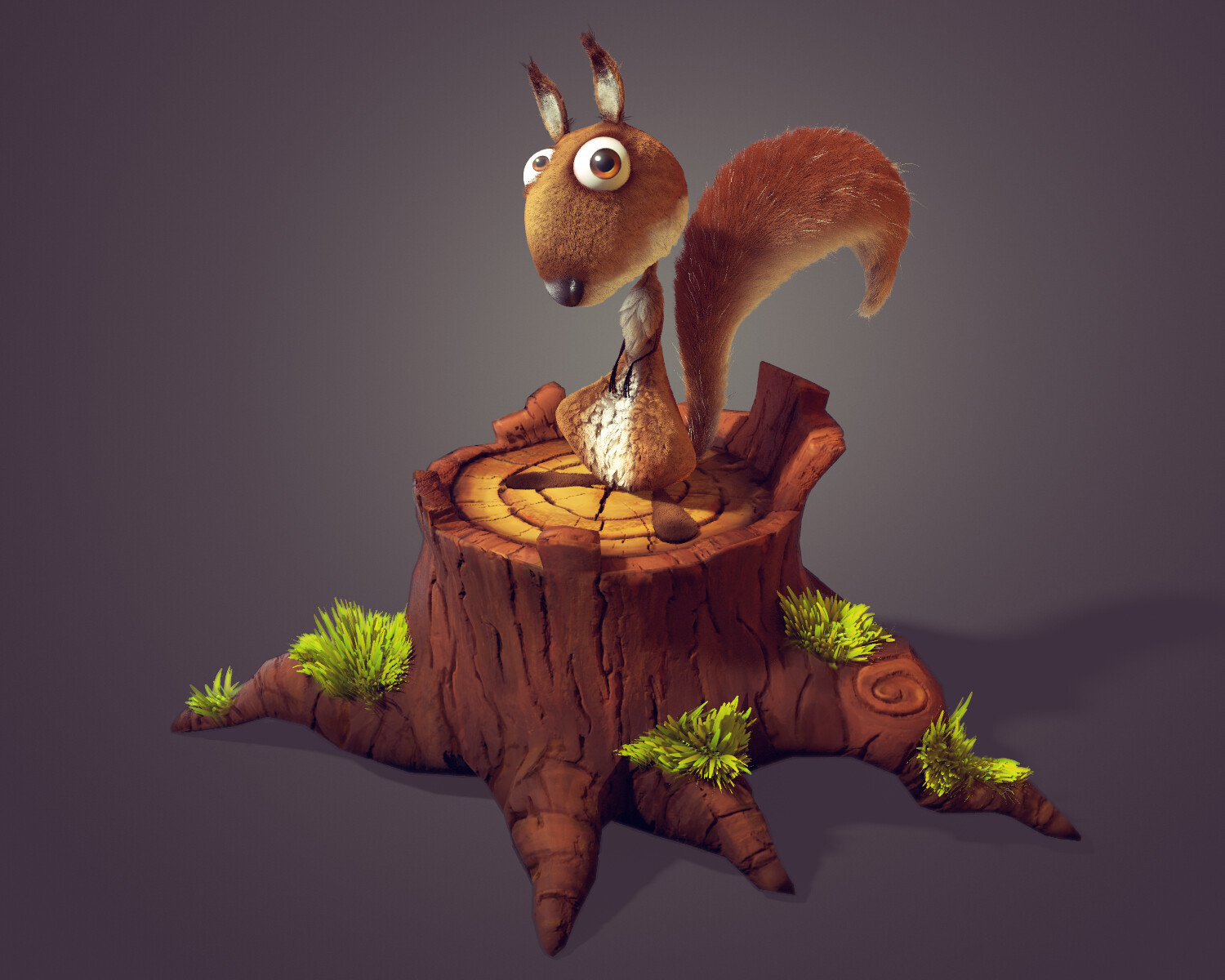 ArtStation - Steve, the squirrel