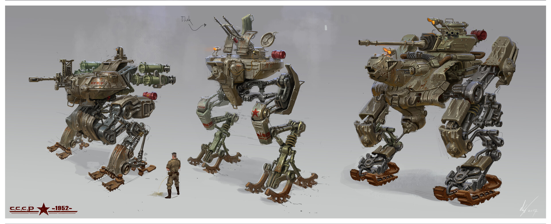 Project 1952: Soviet Mech Explorations by Michal Kus : r/ImaginaryTechnology