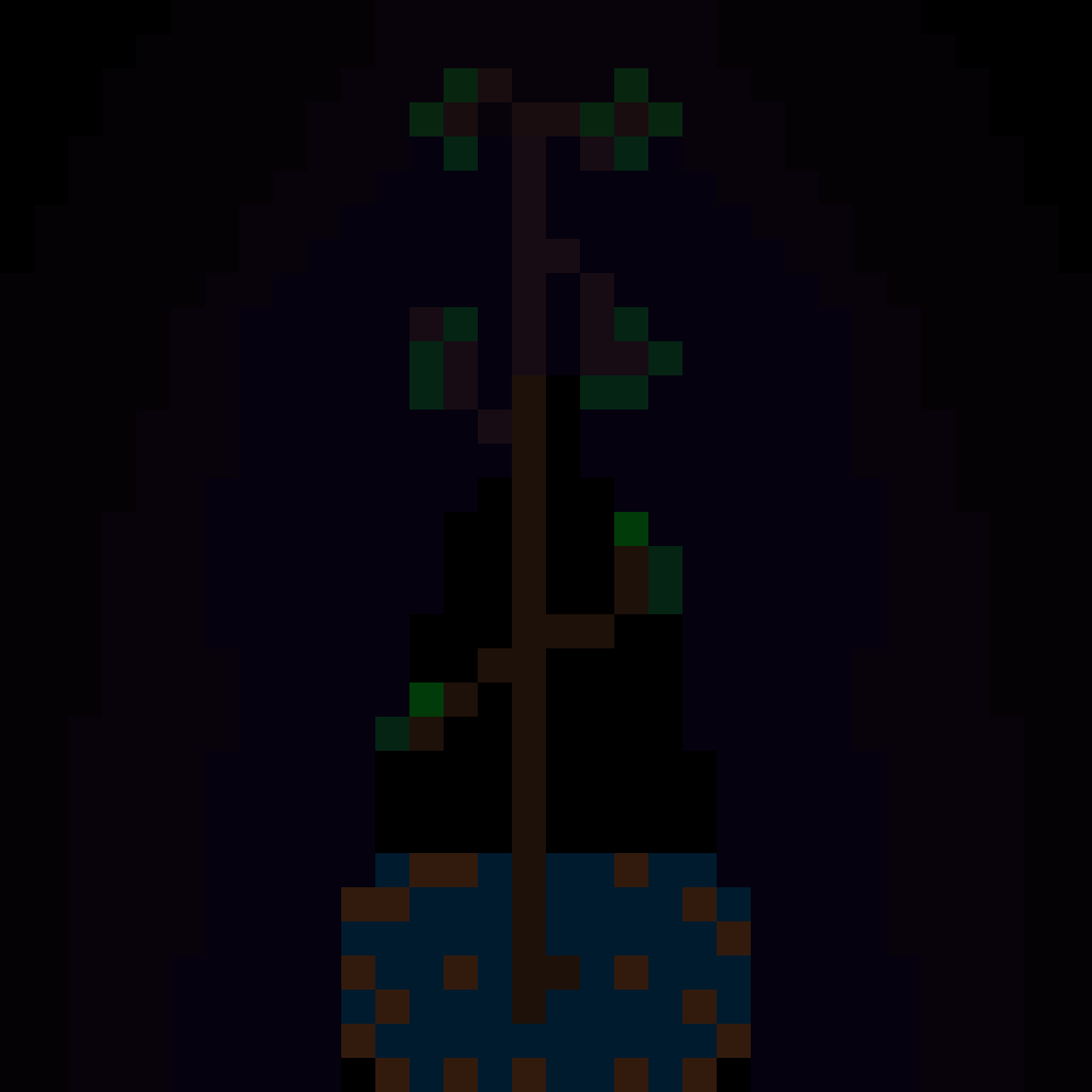 ArtStation - Pixel Art Dark tree