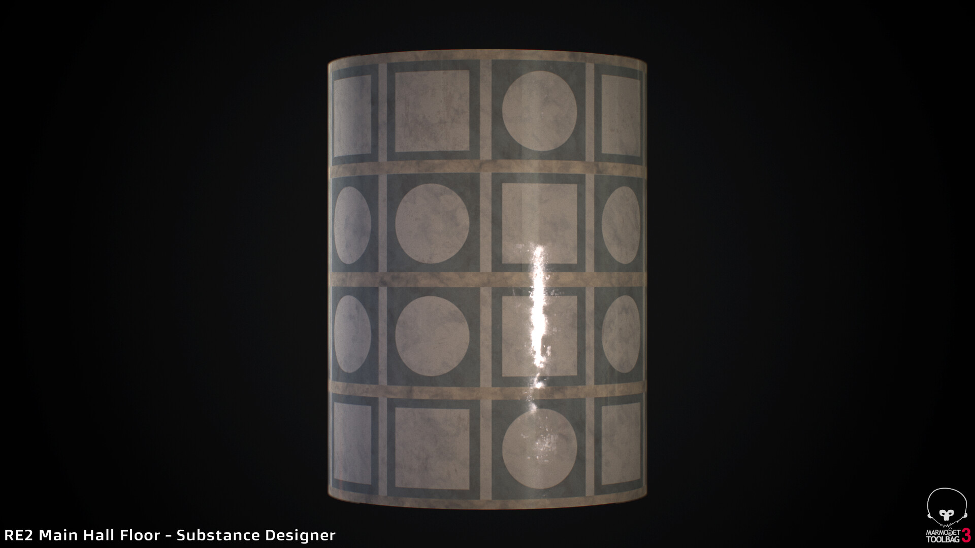 Jay Donovan - RE2 Main Hall Floor - Substance Designer