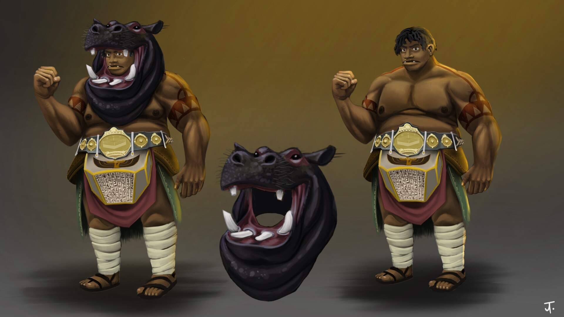 ArtStation - Wrestler Brief: Tarewet