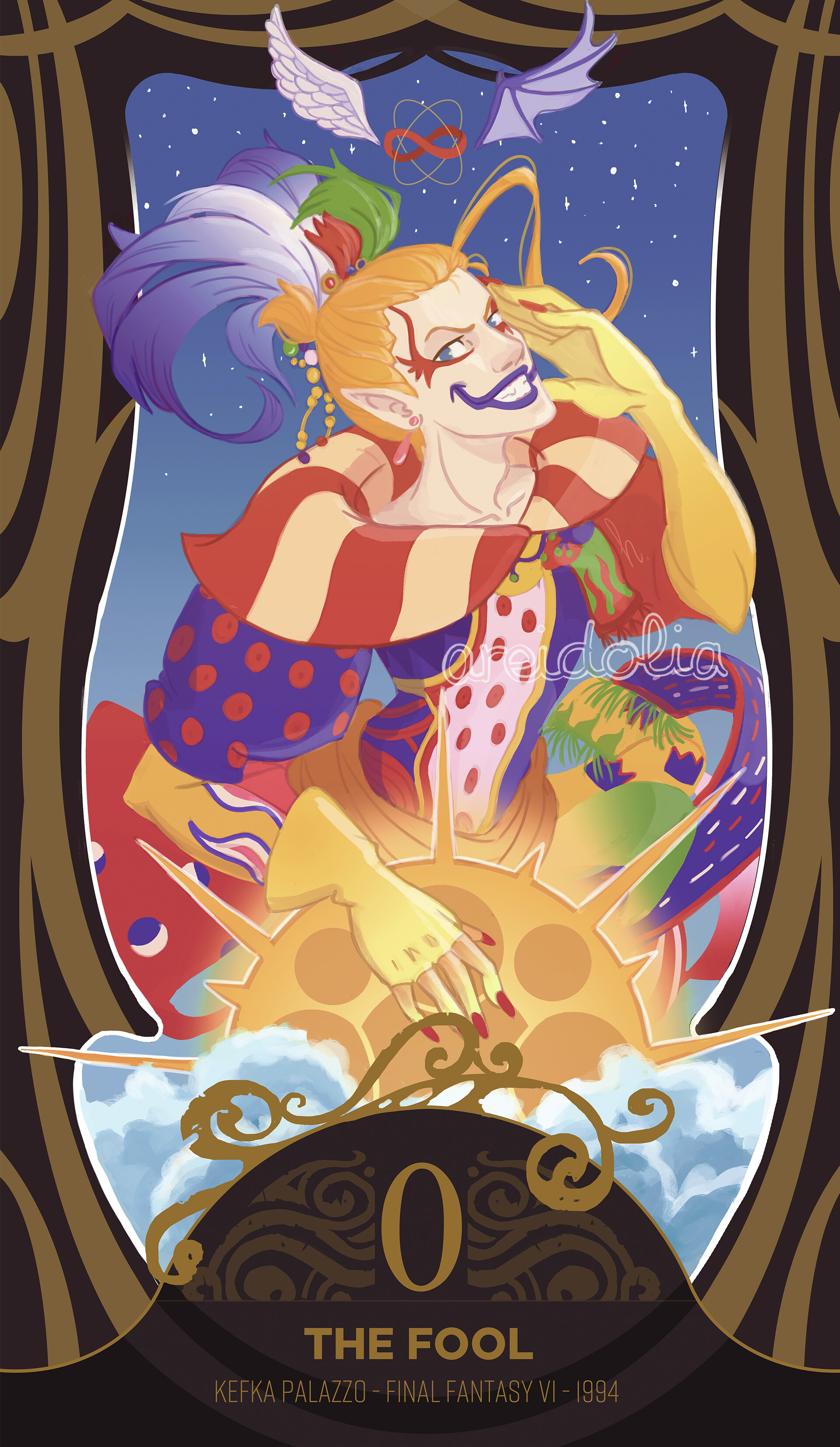 ArtStation - Final Fantasy Tarot: Kefka