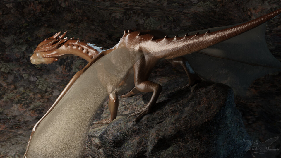 Merlin Dragon Flying