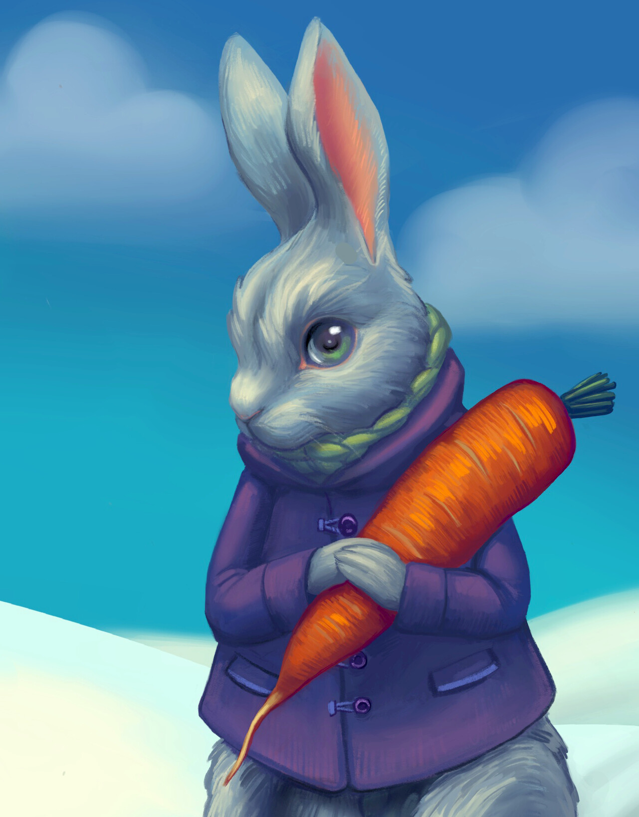 ArtStation - Cute rabbit