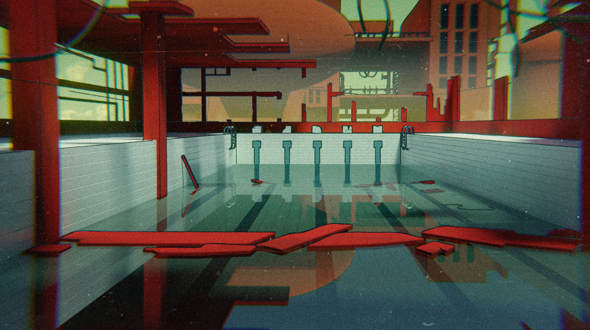 ArtStation - Rooftop Pool