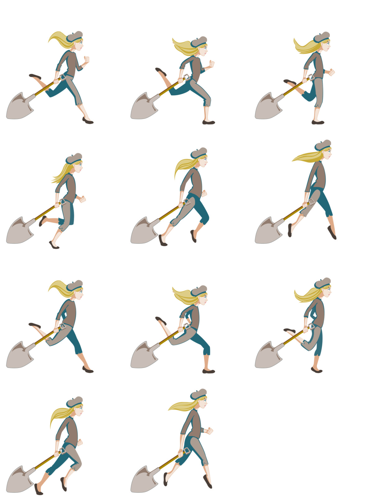 Jacob Bihl - 2D Sprite Sheet Animation - Greta:The Grave Robber