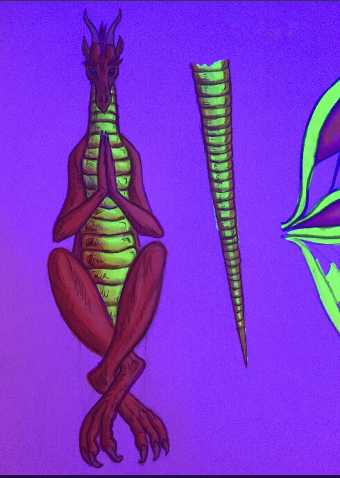 Kandice Kathleen Zimbleman 任思麒 - Inktober Dragon Fae VFX Puppet Animation