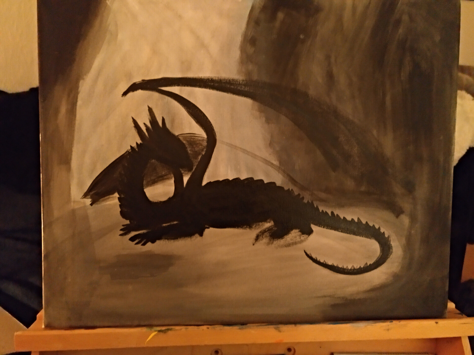 how to draw a dragon cave