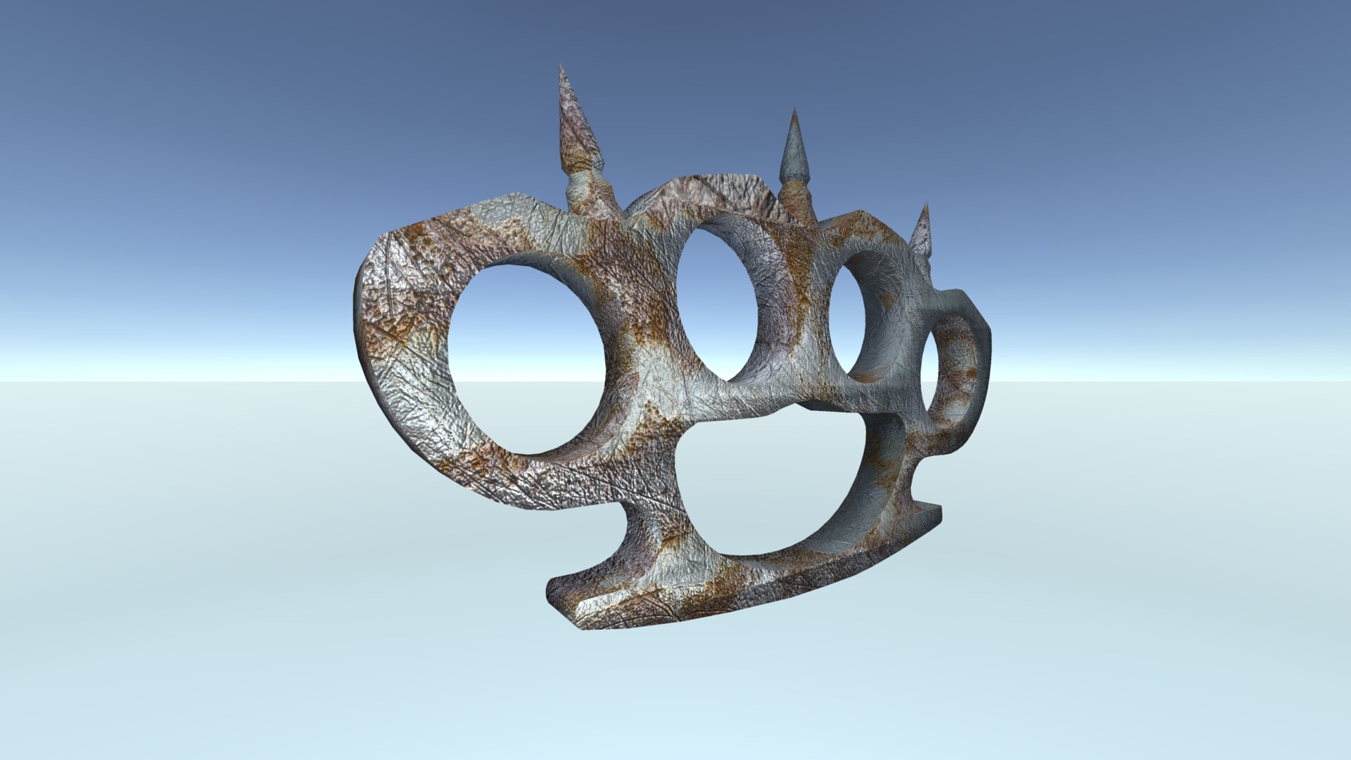 ArtStation - rusty spiked knuckle dusters