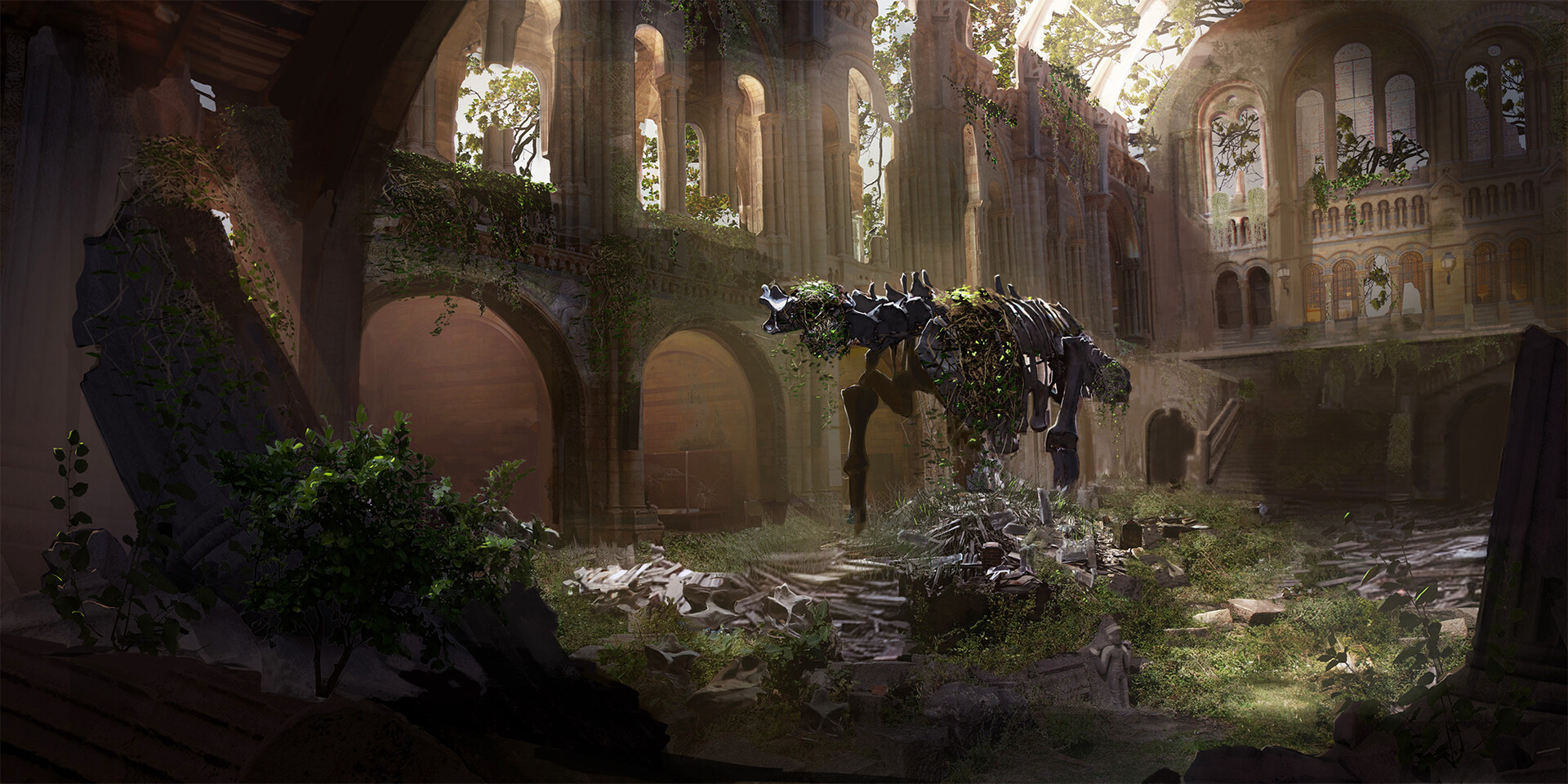 ArtStation - Abandoned Museum - Matte Painting