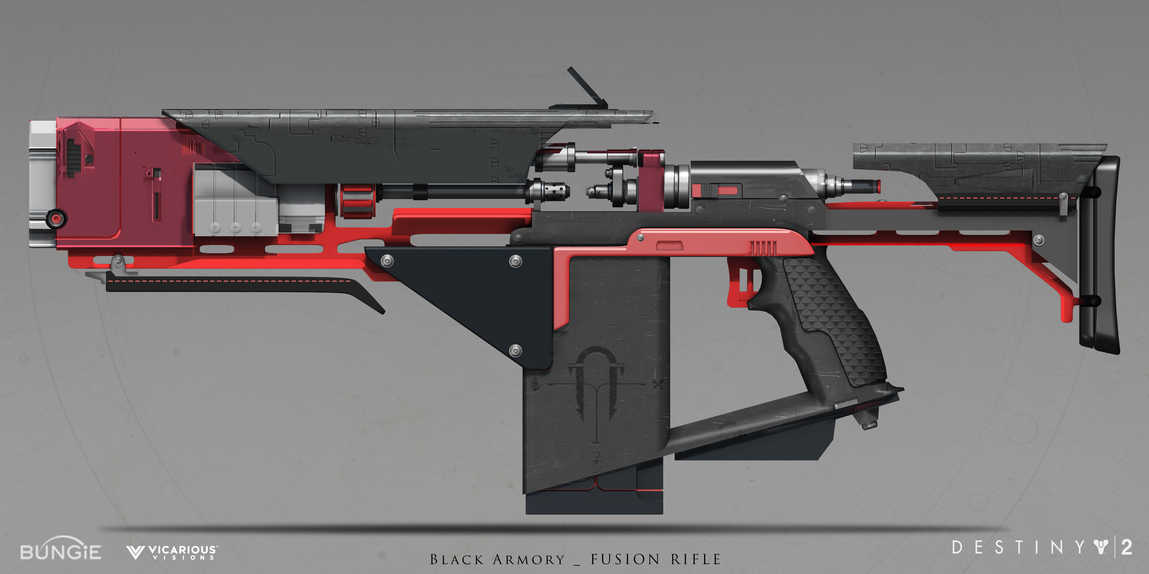 Pointpusher.com - Concept Art (2D): Destiny II Black Armory Weapon Design