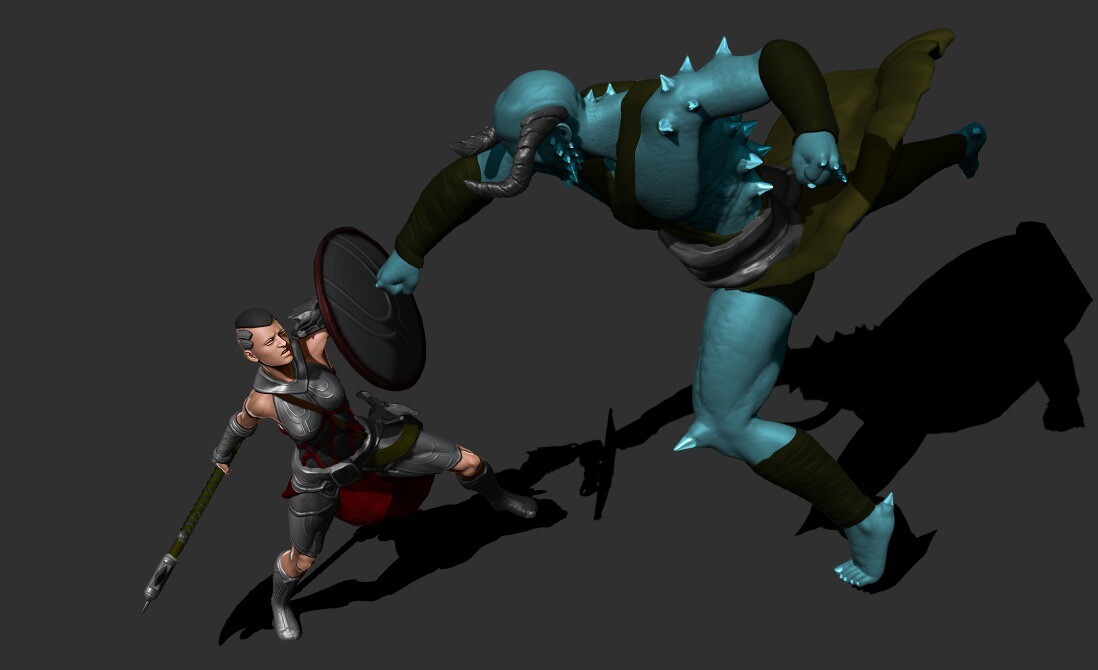 ArtStation - Frost-Fight(3D Base)