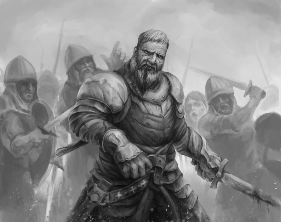 ArtStation - Wounded warrior, Andrey Alexeev