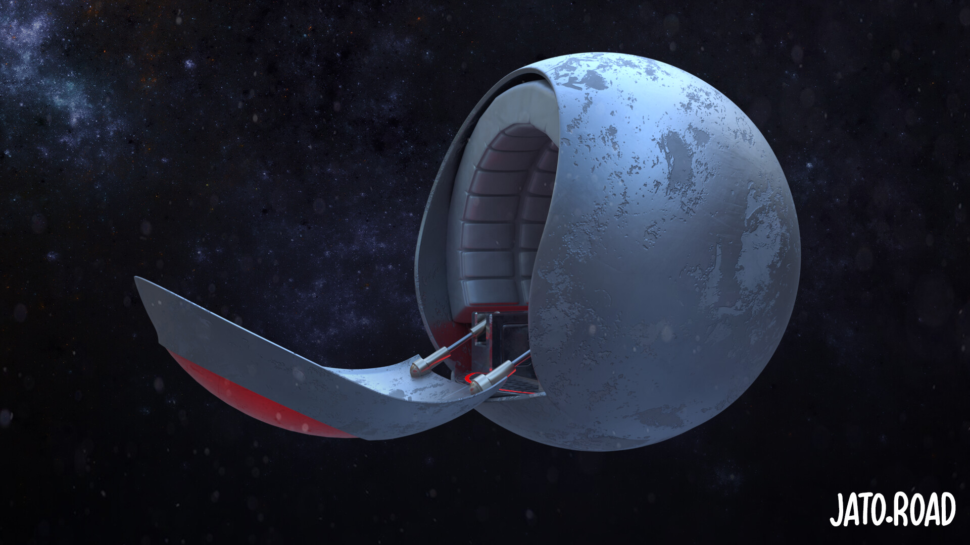 Jato ru - Saiyan Space Ship - Fan art