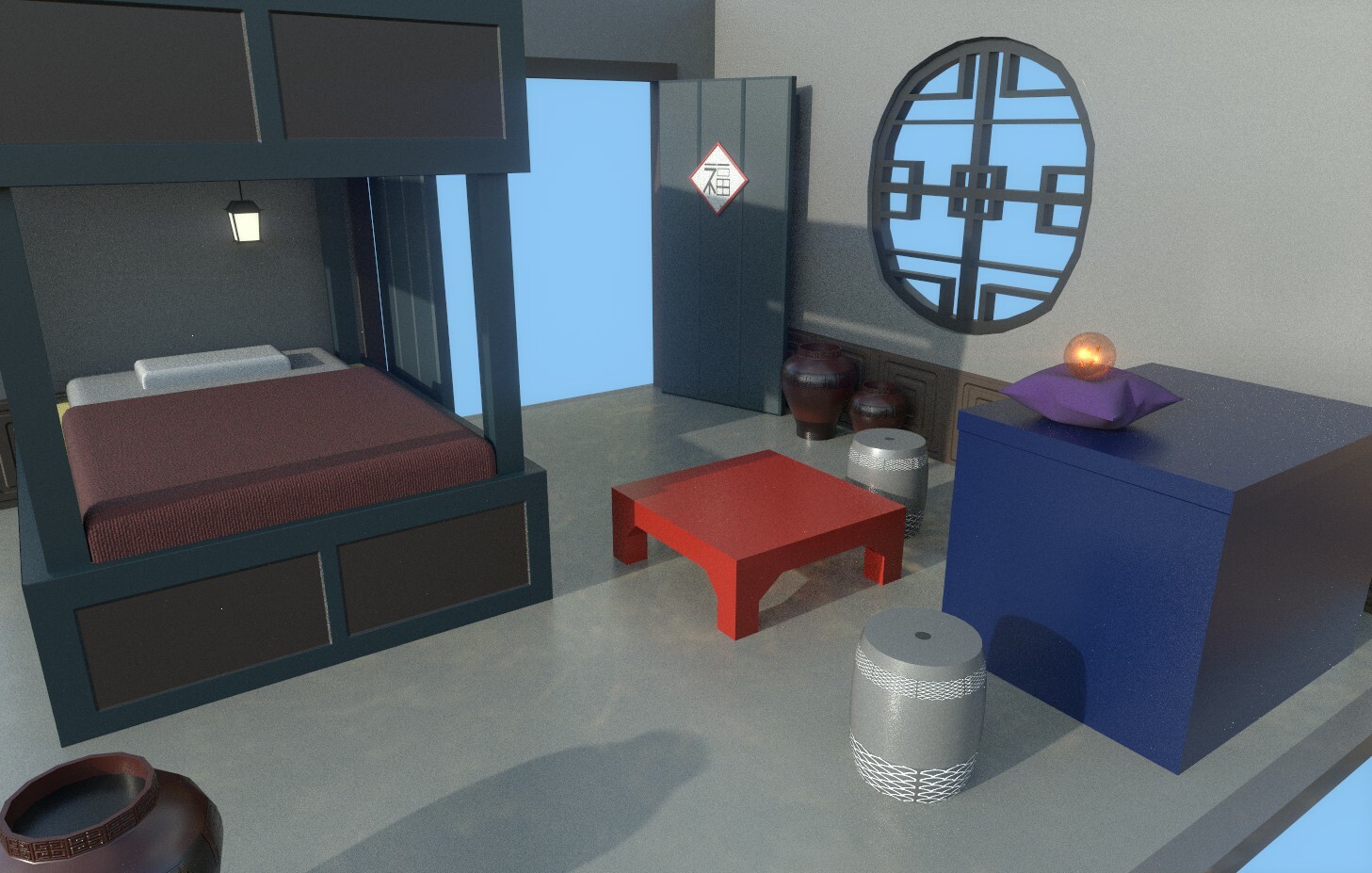 ArtStation - Dragon Ball - Grandpa Gohan House Diorama