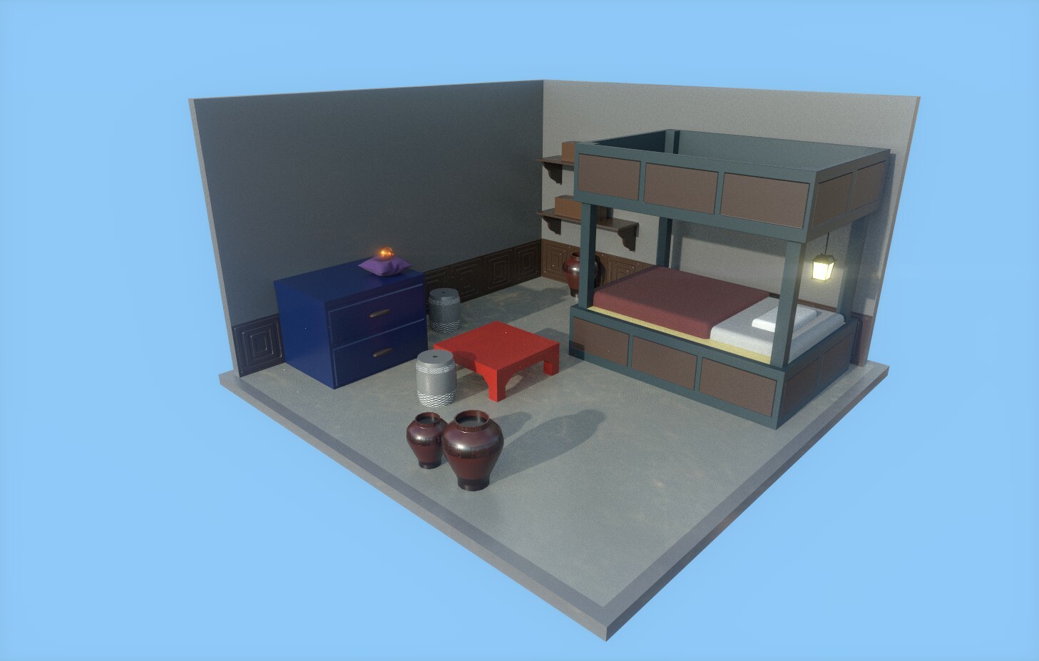 Aaron E. Conner - Dragon Ball - Grandpa Gohan House Diorama