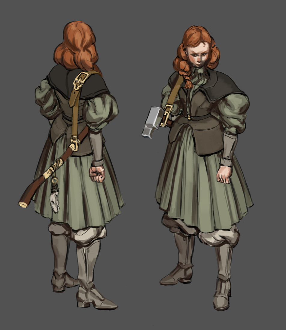 ArtStation - Fantasy redheads