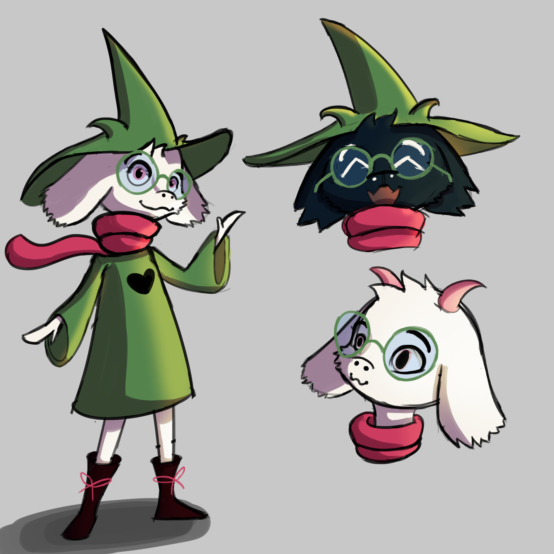 ArtStation - Character Sketches - Ralsei