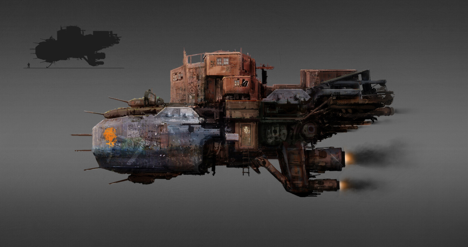 Patryk Olas - Scrapyard Ship Concept