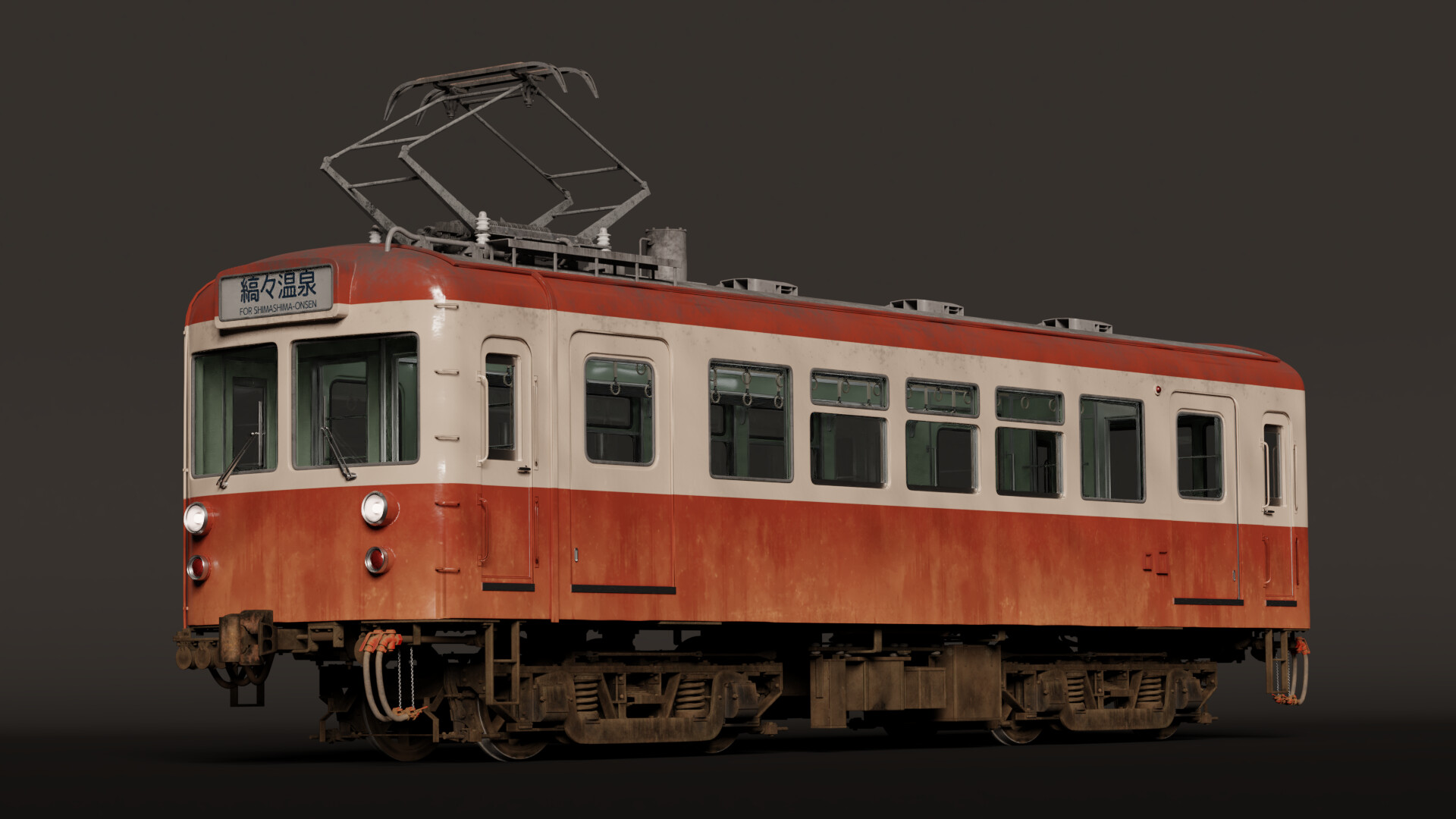 ArtStation - Japanese retro train car, Taiyo Shimashima