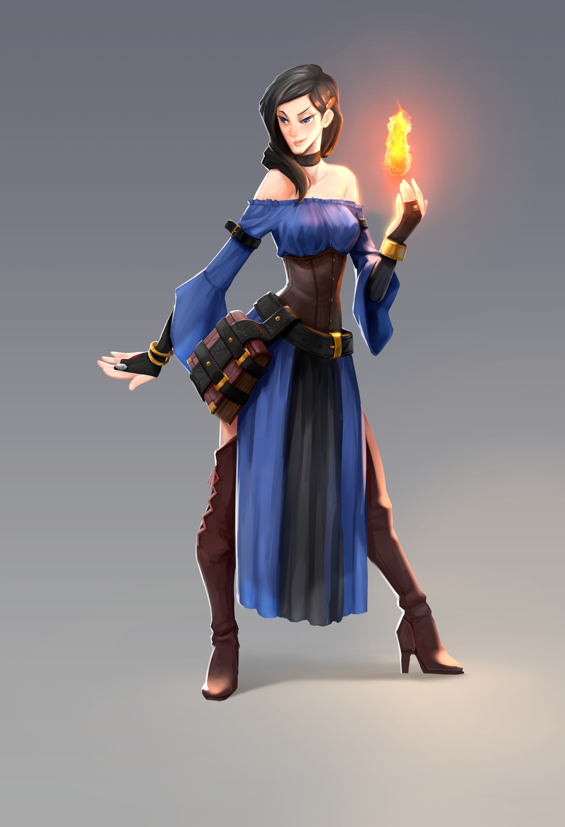 ArtStation - Lady with a Flame