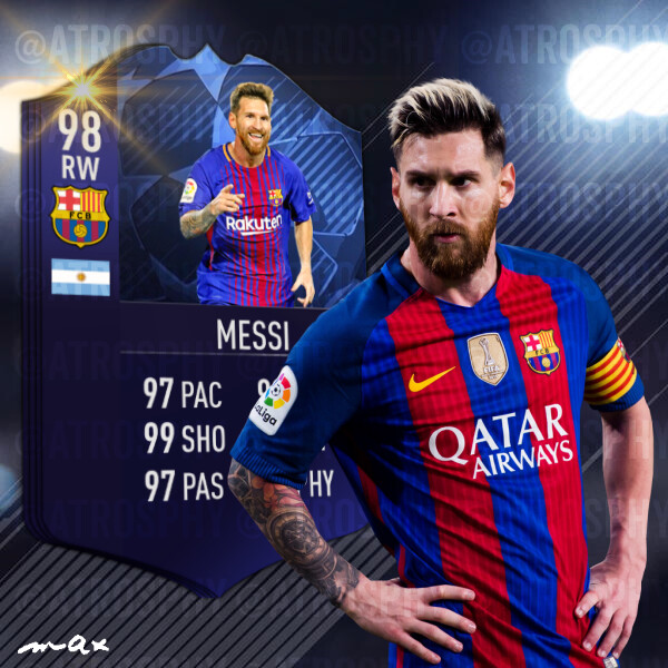 ArtStation - messi TOTY card display