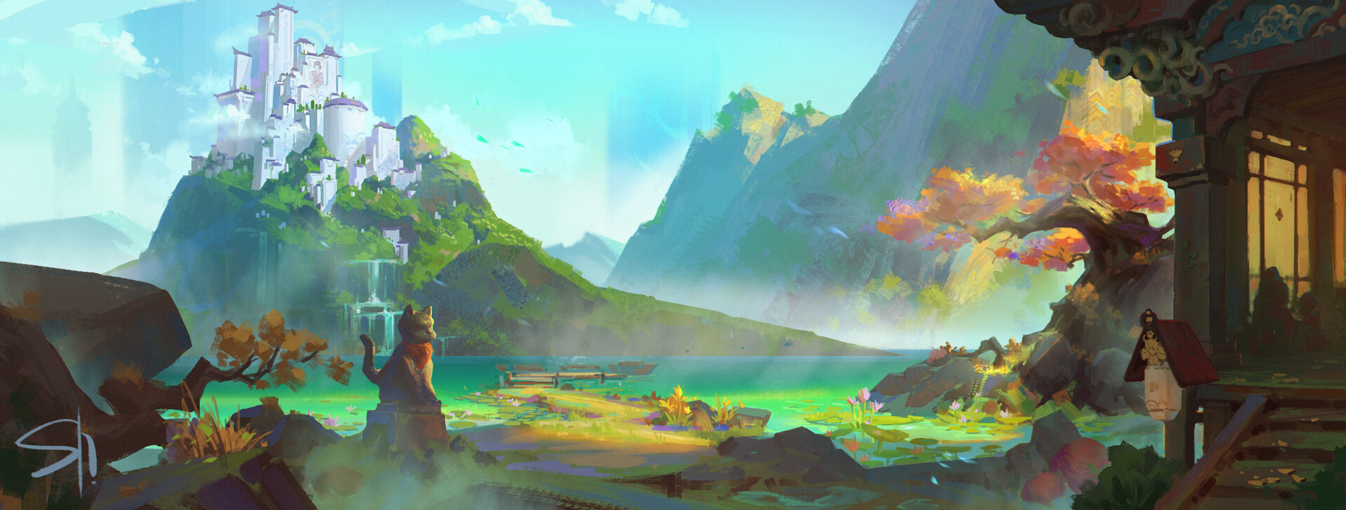 ArtStation - Town in the tang dynasty