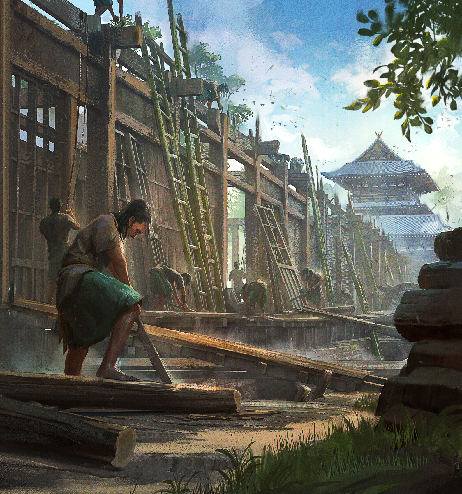 Chang-Wei Chen - Card illustration for "Monumental"