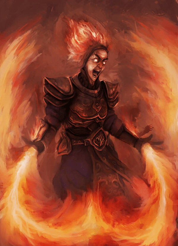 ArtStation - Laughing Pyromancer