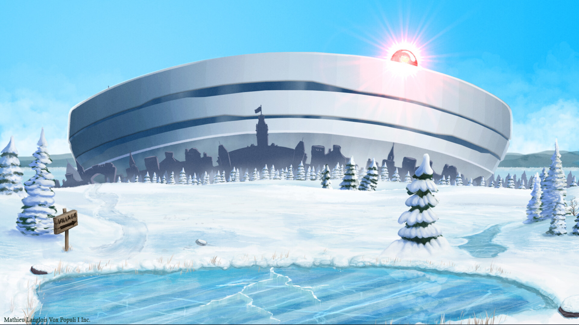 ArtStation - Videotron Center Backdrop