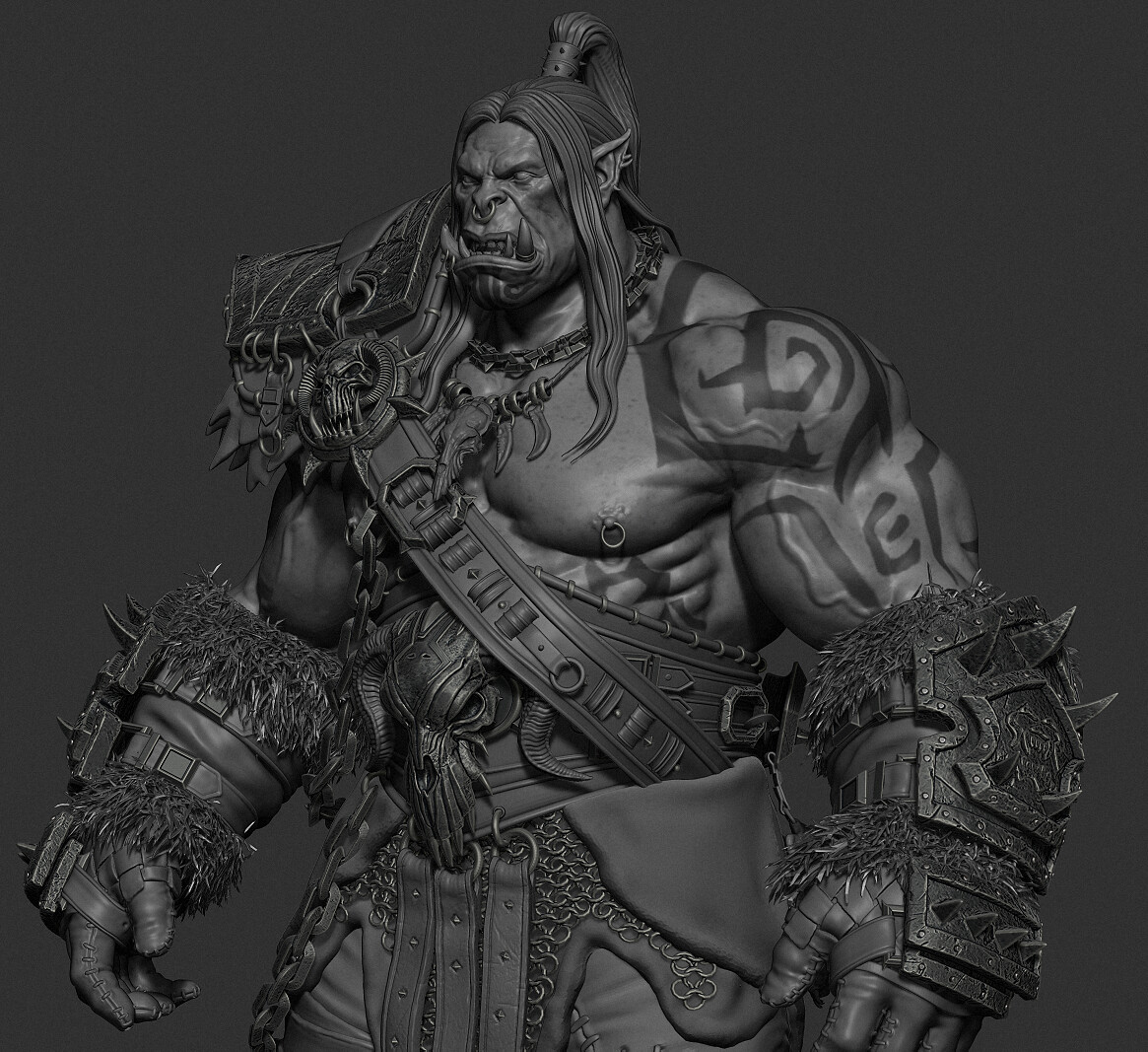 ArtStation - Warcraft - Grom Hellscream Sculpt