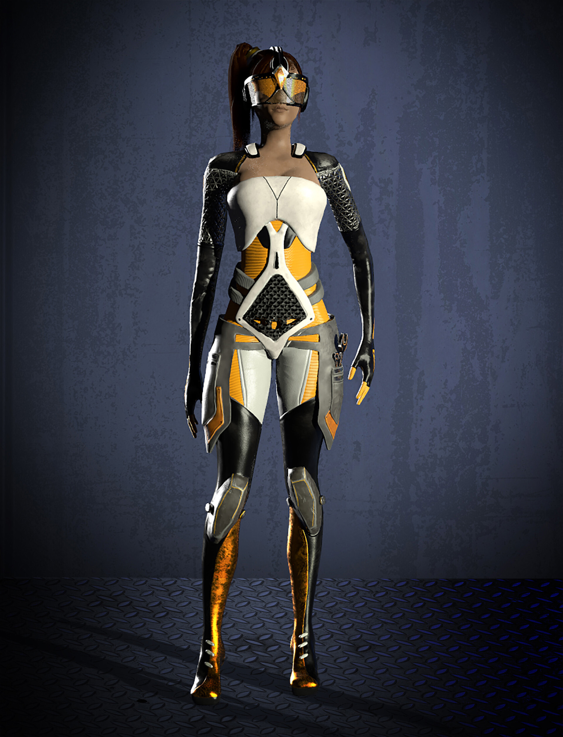 ArtStation - Videogame Character project, done in Animum School. 3d ...