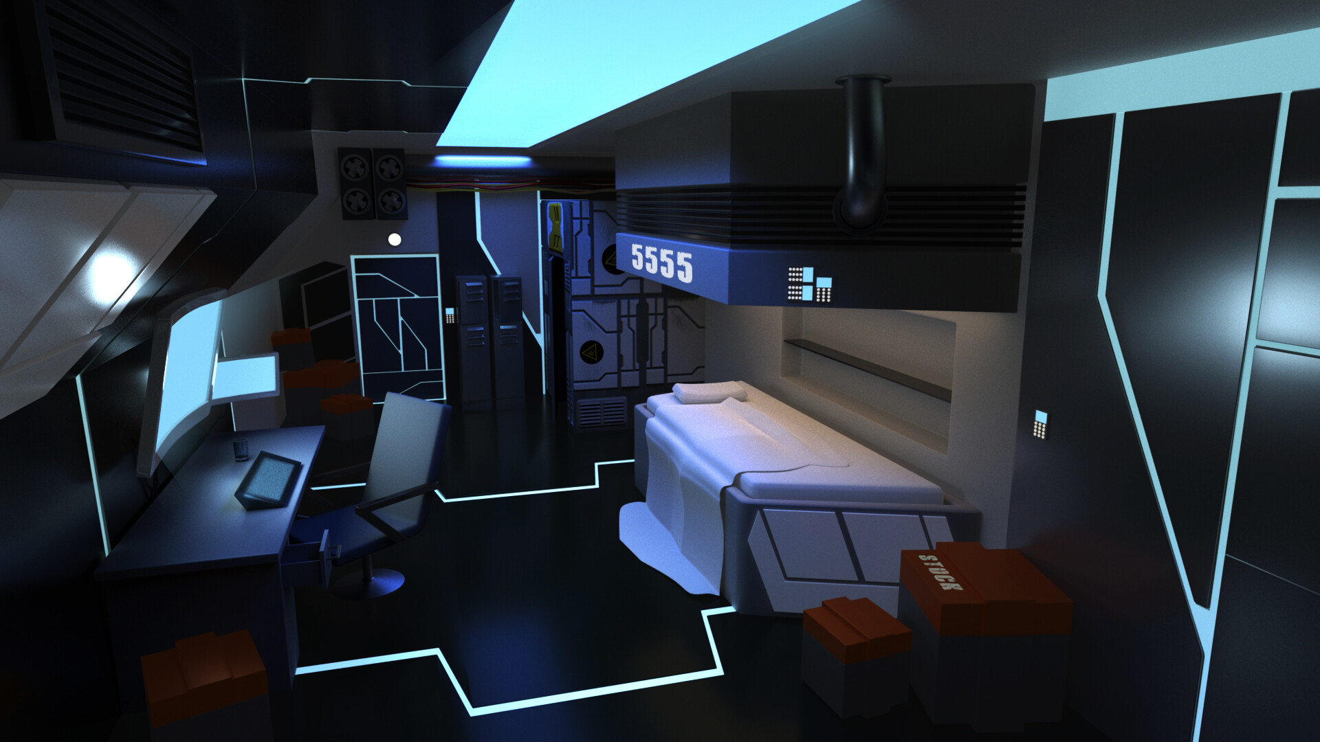 ArtStation - SF Room