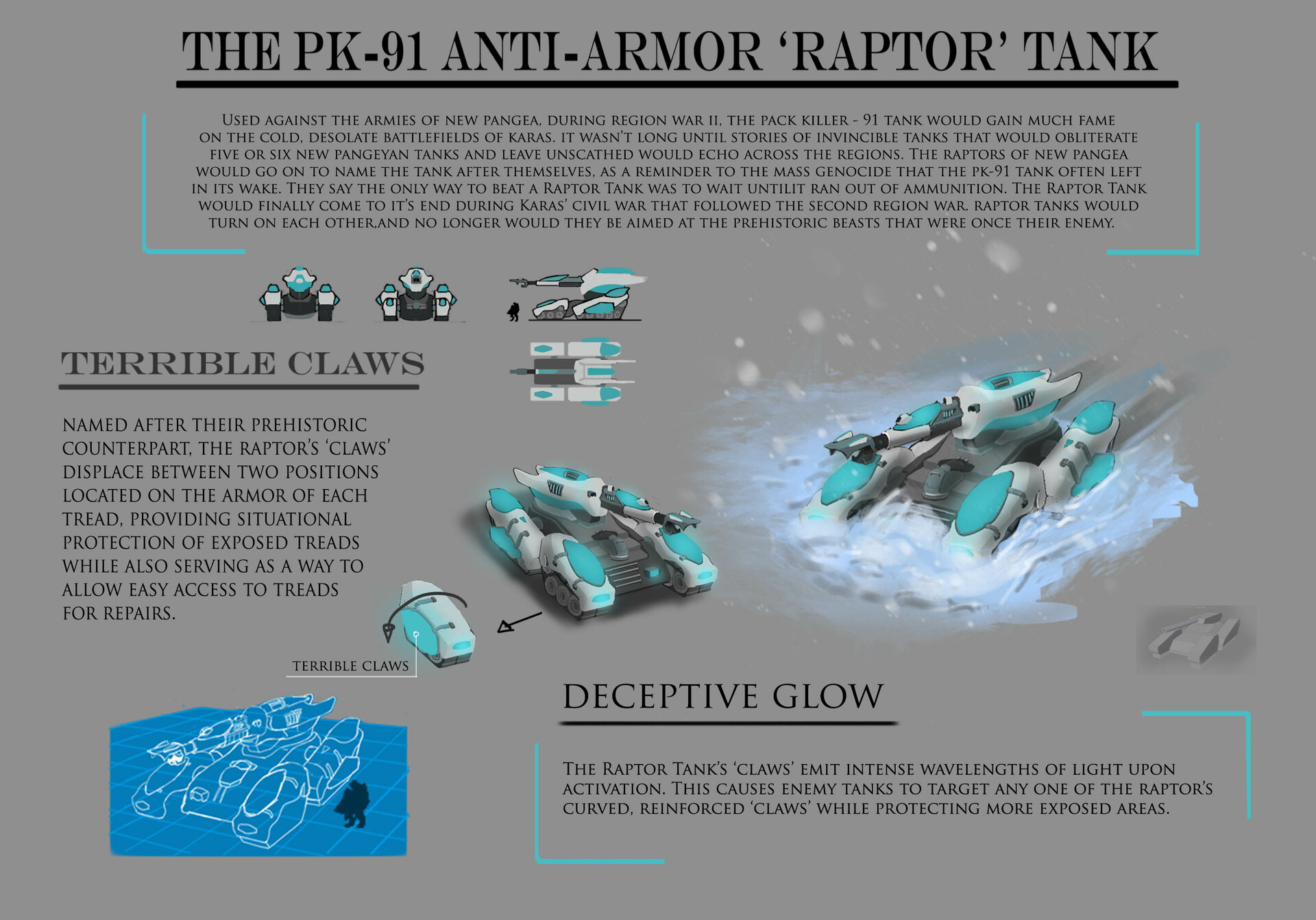 ArtStation - The PK-91 Anti-Armor 'Raptor' Tank