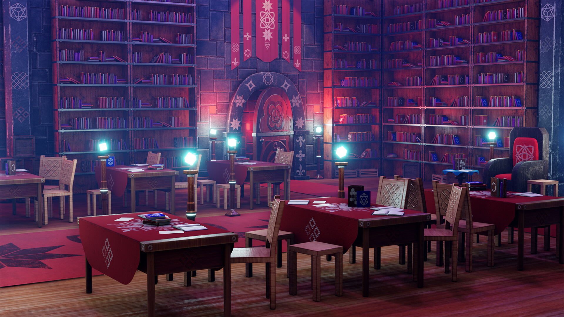 ArtStation - stylized library