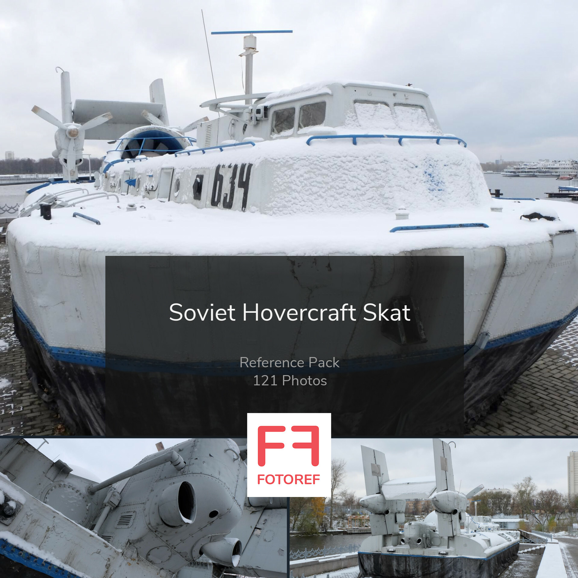 FOTOREF.COM Photo Packs - 121 photos of Soviet Hovercraft Skat