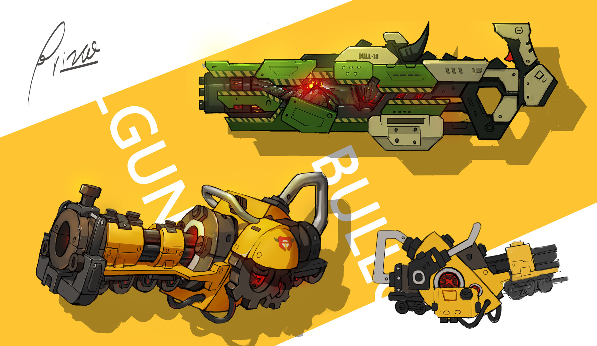 ArtStation - bull gun