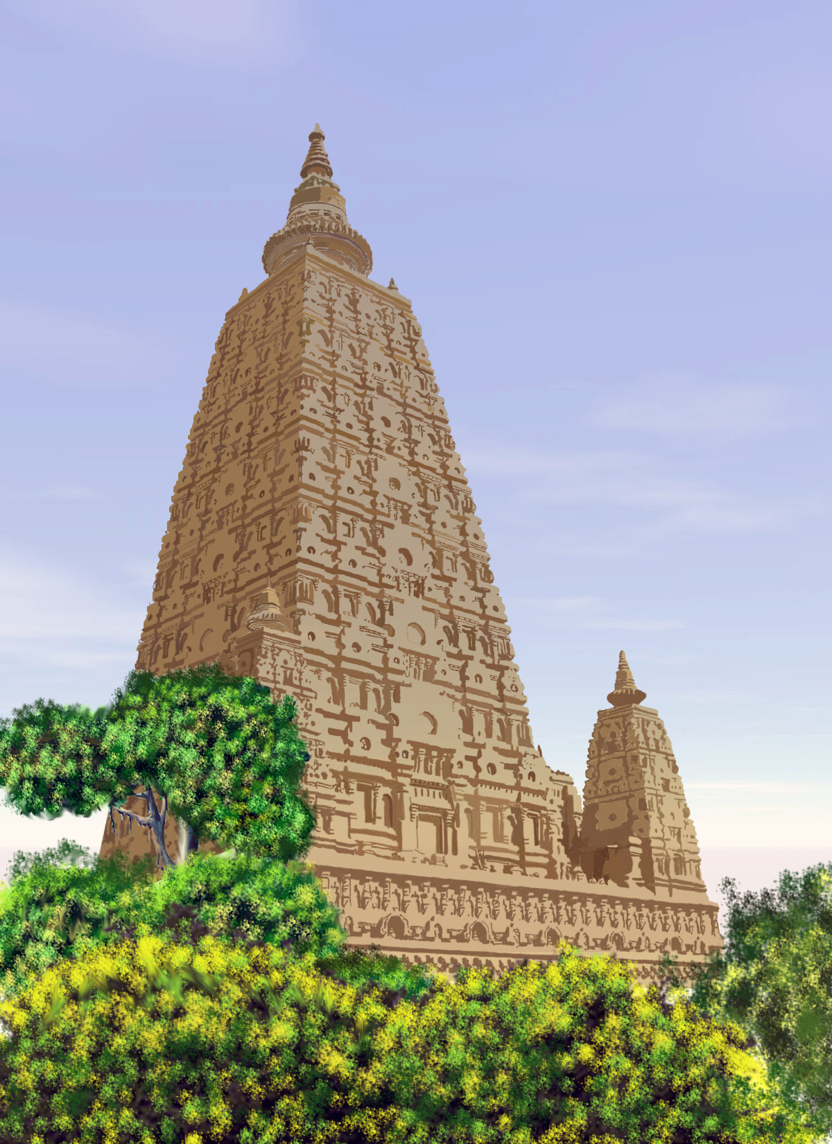 ArtStation - Temple Digital Art