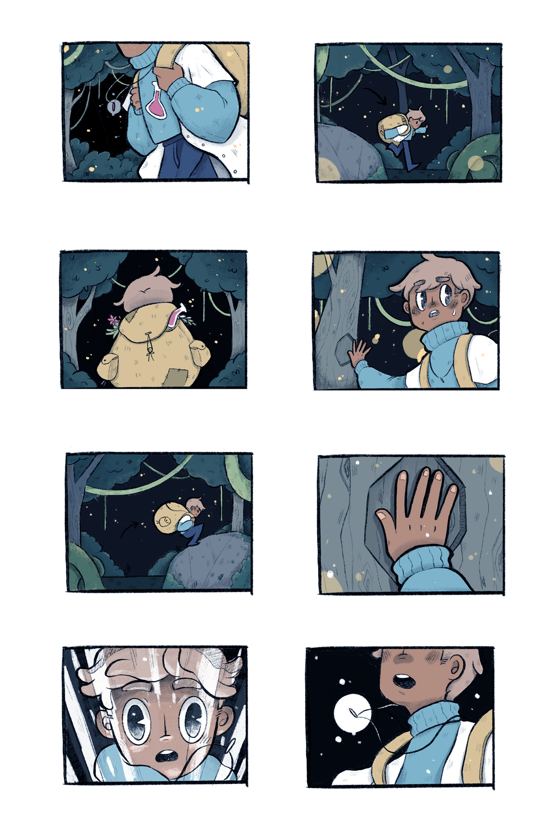 ArtStation - homebound - coloured storyboard