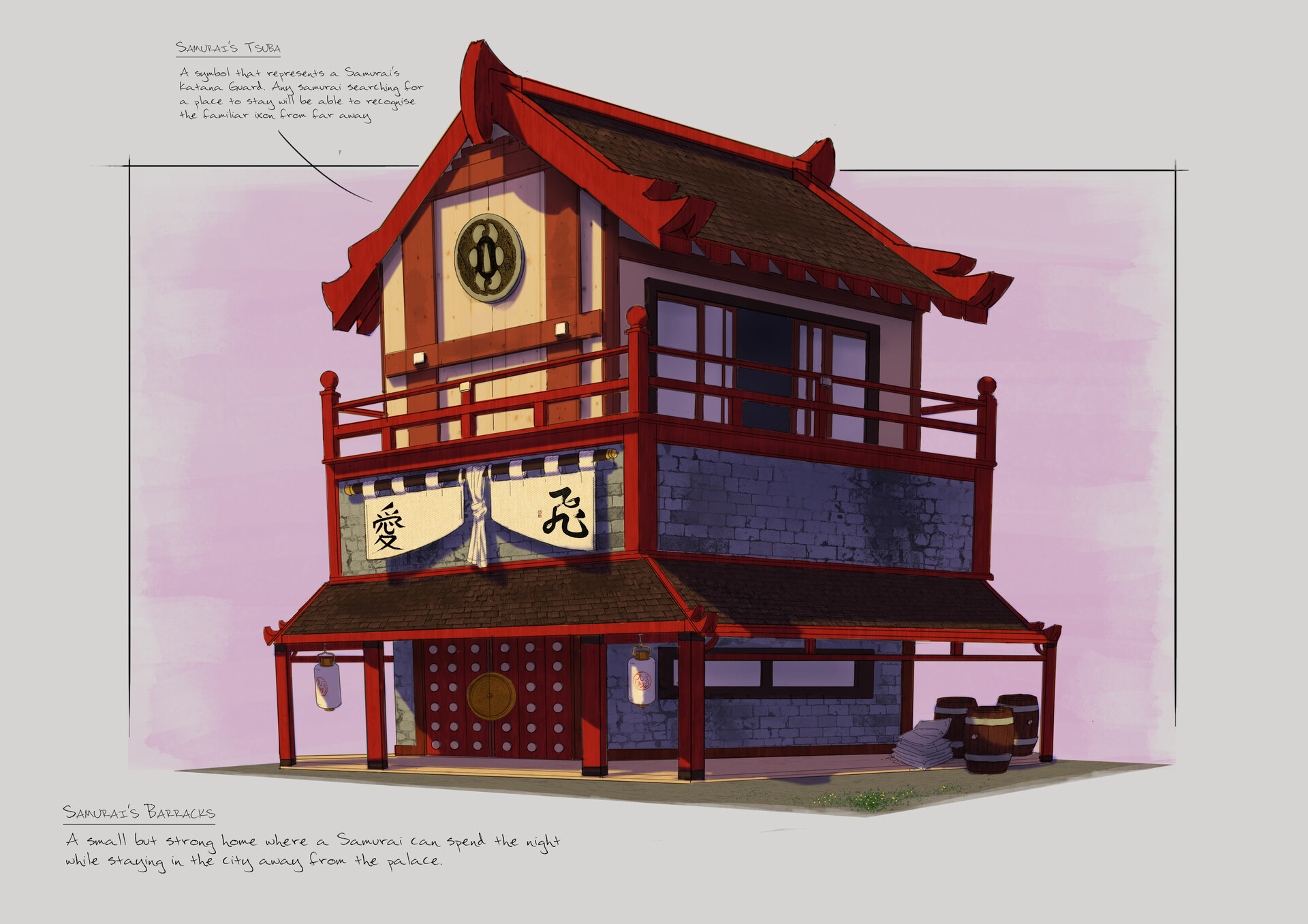 ArtStation - Japanese Prop - creative process