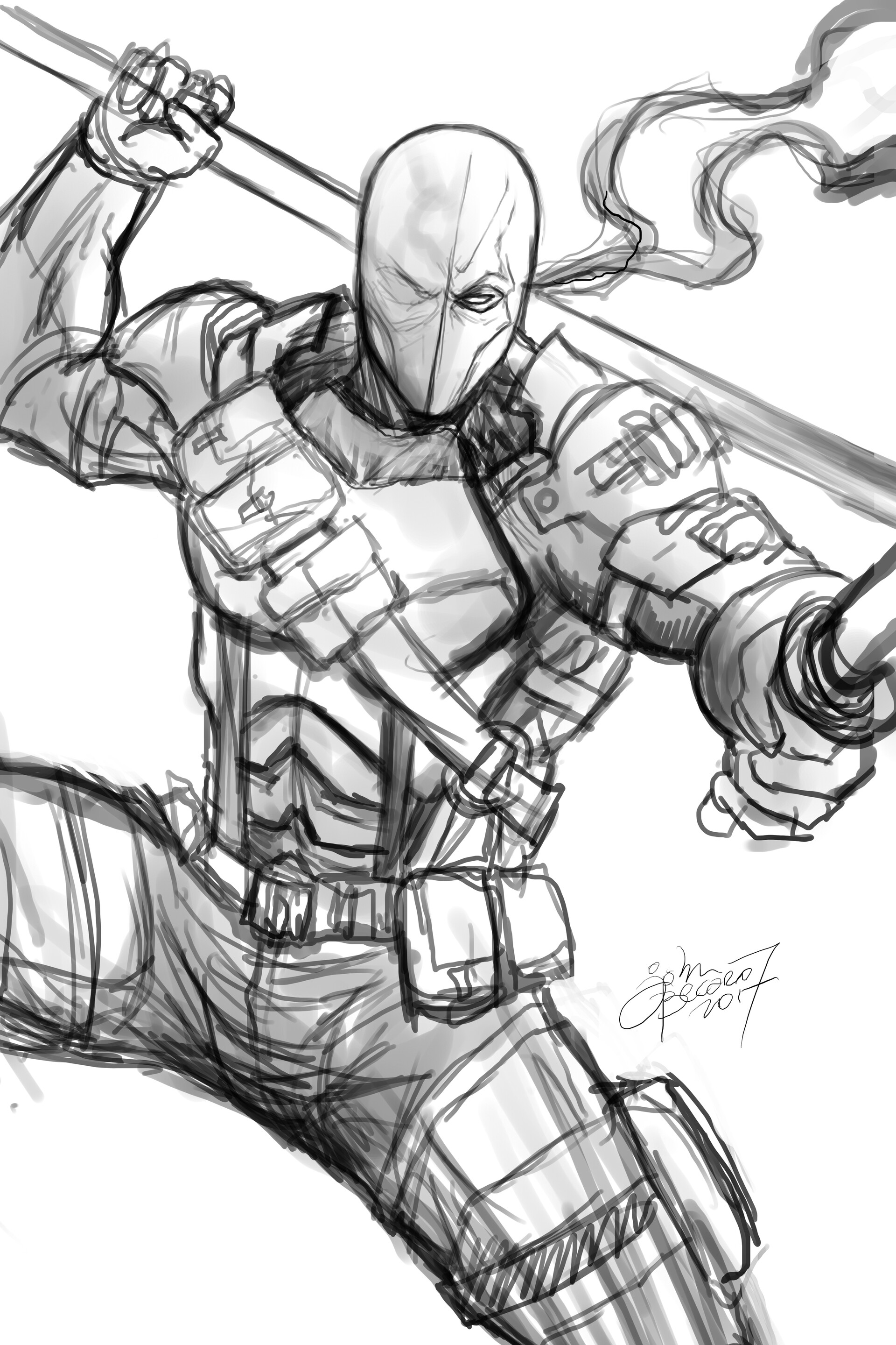 deathstroke printable coloring pages
