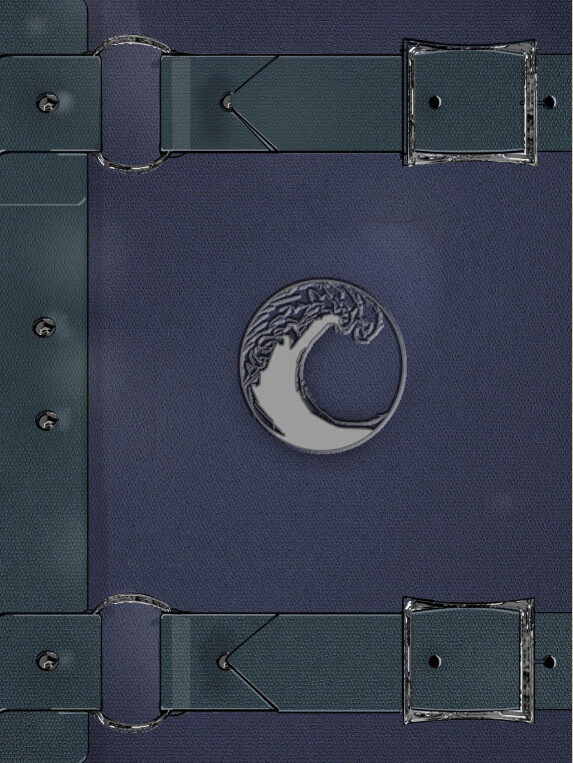 ArtStation - Leather bound book cover